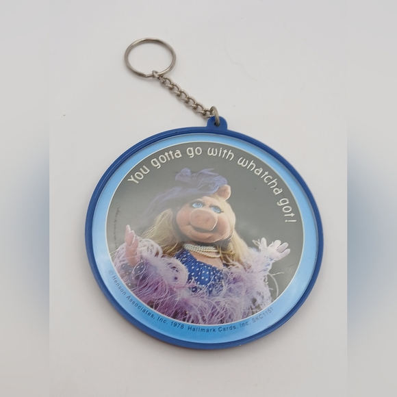 Other | Vintage Hallmark The Muppets Miss Piggy Blue 8s Keychain | Poshmark